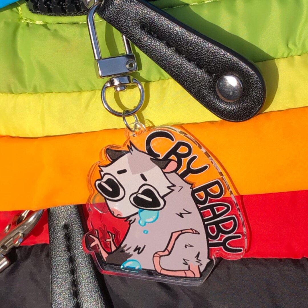 Cry Baby Possum Keychain - Etsy