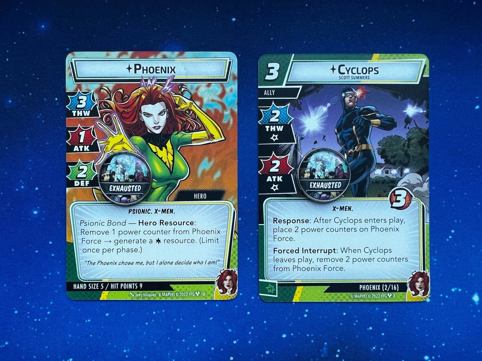 Marvel Champions LCG Exhausted Tokens - Etsy