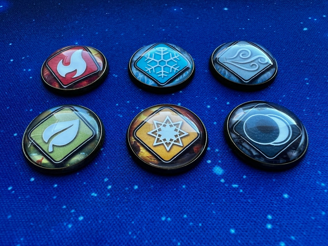 Frosthaven / Gloomhaven jaws of the Lion Element Tokens - Etsy