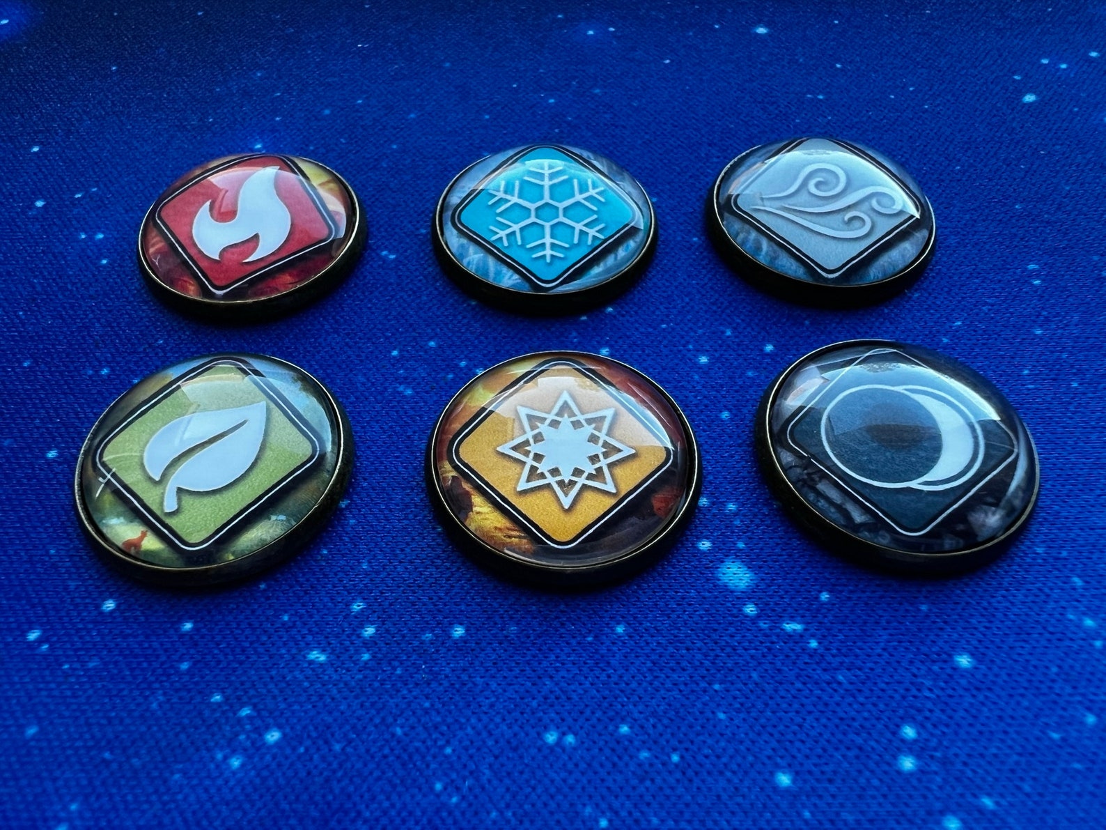 Frosthaven / Gloomhaven jaws of the Lion Element Tokens - Etsy