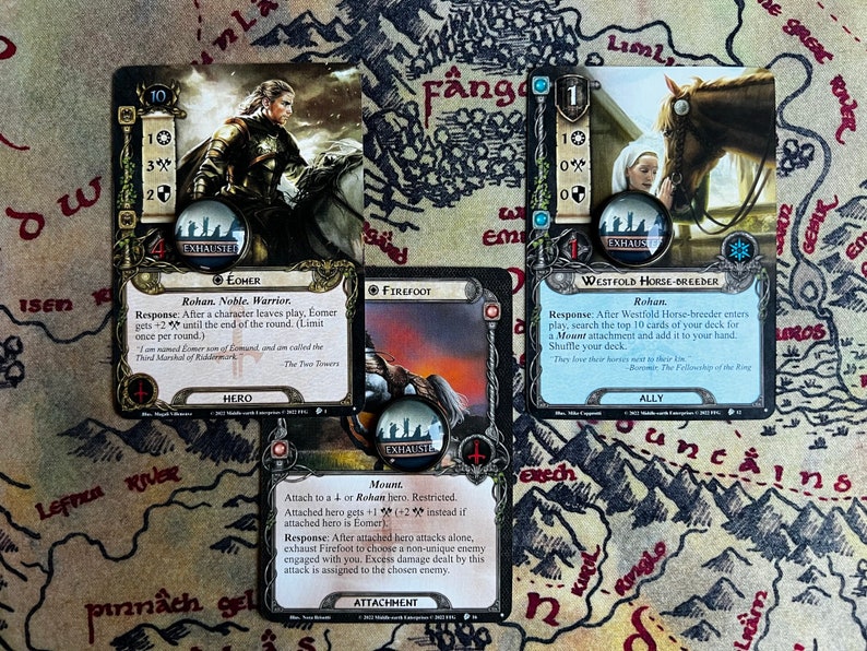 Lord of the Rings LCG Exhausted Tokens - Etsy