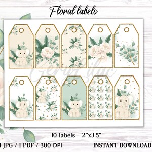 Elephant Label Template Printable Daycare Labels Hand - Etsy