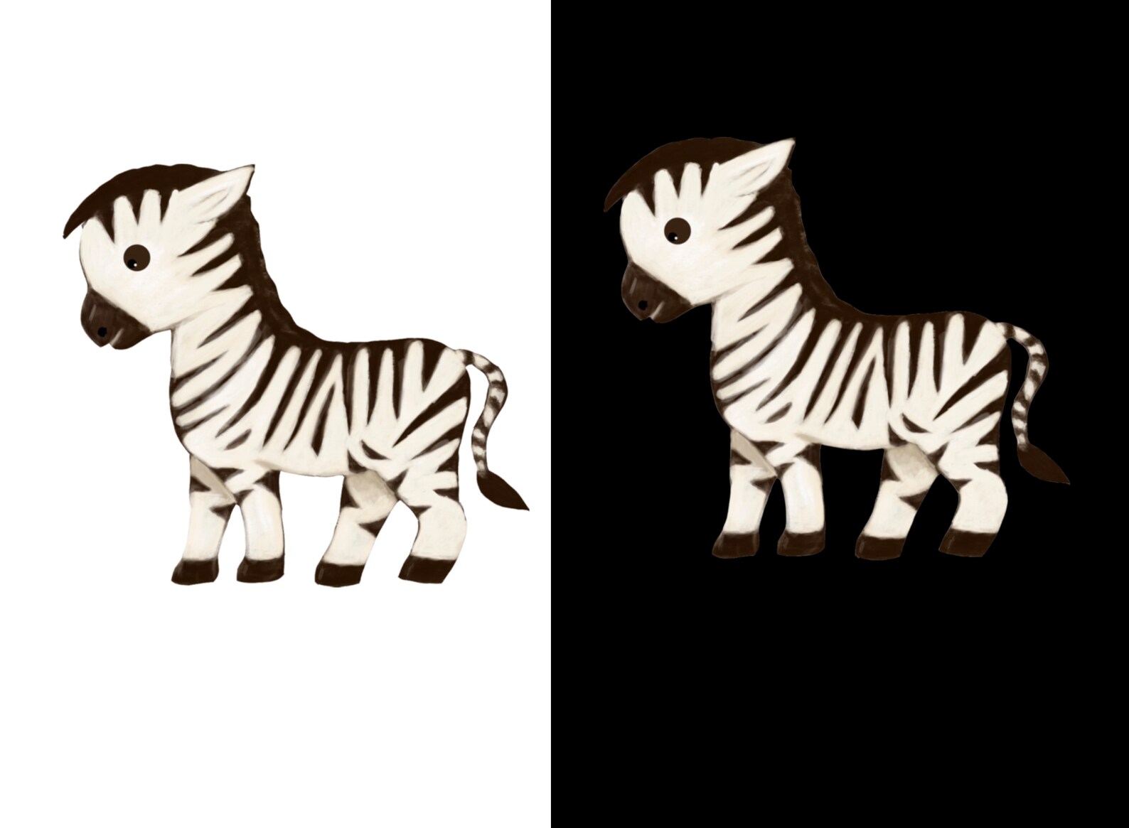 Watercolor Zebra Png, Jungle Animal Clipart, Safari Animal Clipart ...