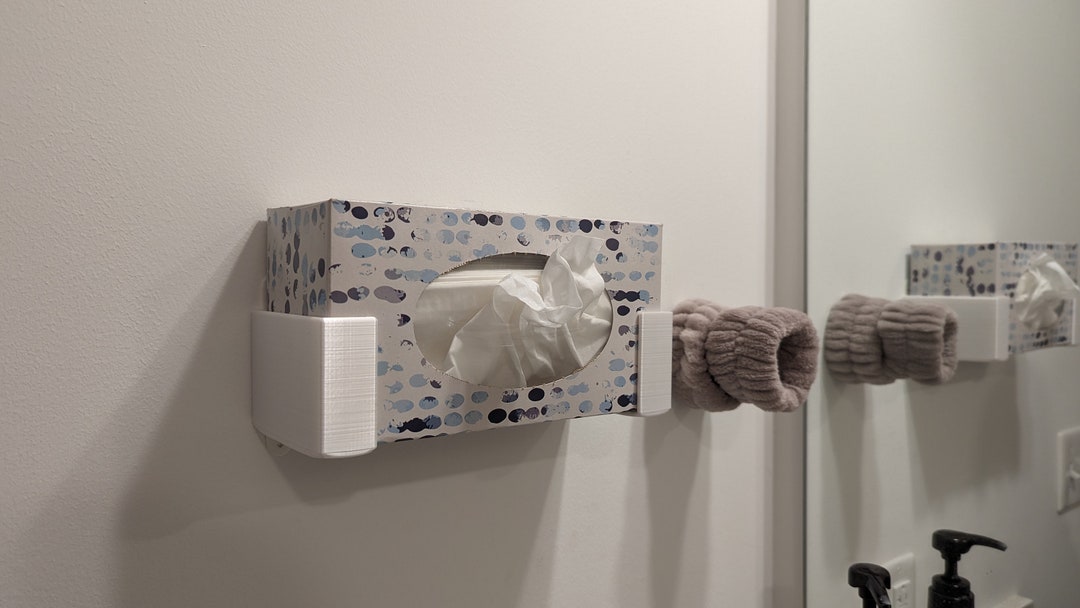 3D Printed Minimalist Tissue Box Holder - Wall Mounted - Etsy