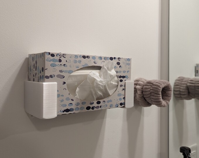 3D Printed Minimalist Tissue Box Holder - Wall Mounted - Etsy