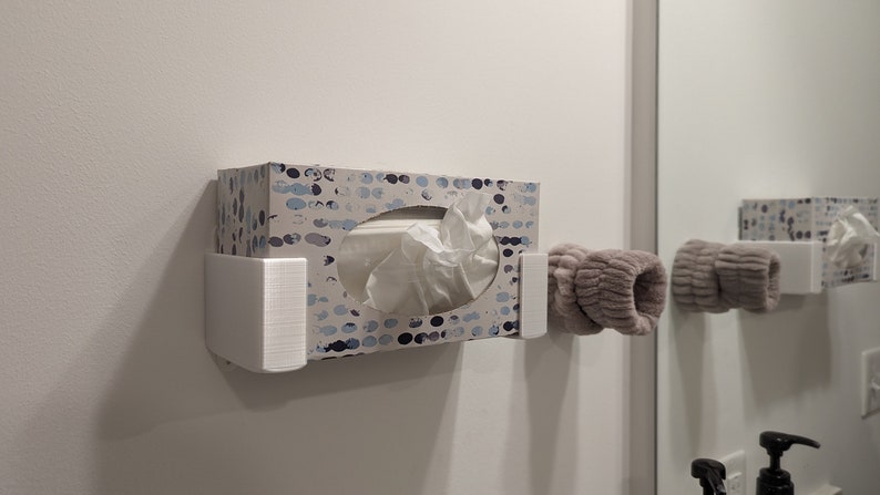 3D Printed Minimalist Tissue Box Holder - Wall Mounted - Etsy