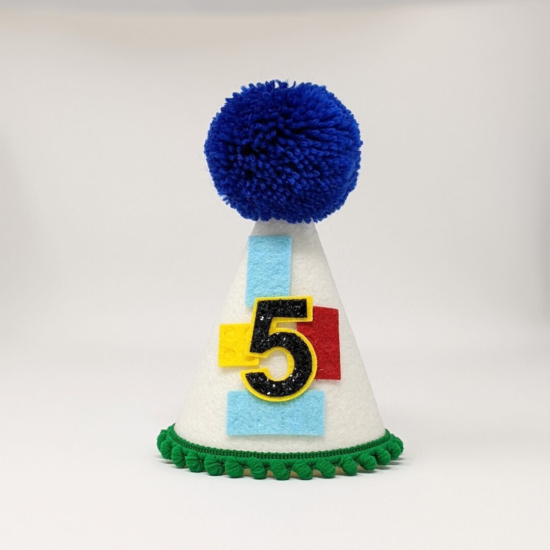 Building Blocks Birthday Party Hat, Birthday Party Hat, Boys Birthday ...