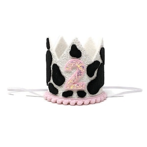 Western Theme, Cow Print, Crown, Birthday Party Hat, Western Party Hat ...