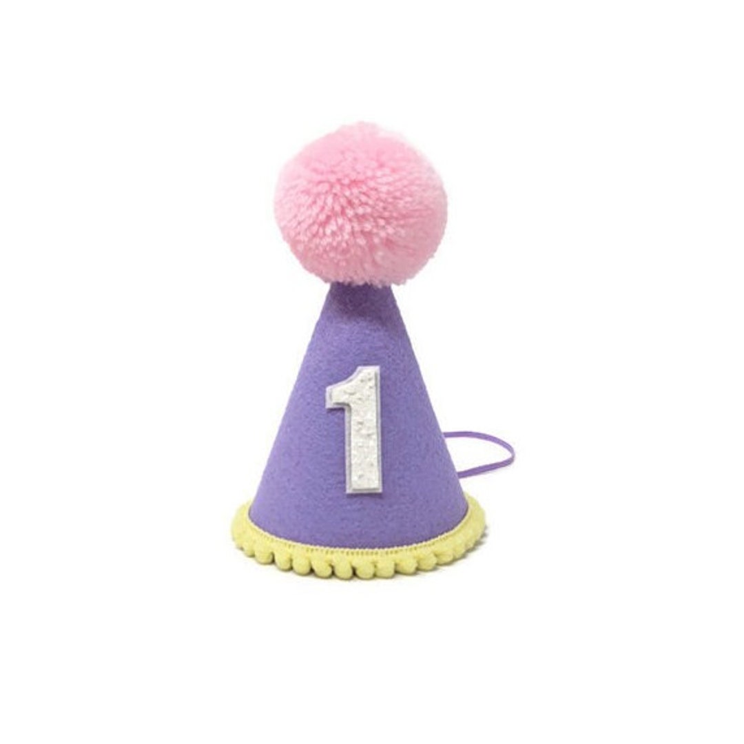 Pastel Birthday Party Hat, Birthday Party Hat, Girls First Birthday ...