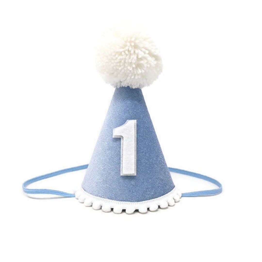 Baby Blue Birthday Party Hat, Birthday Party Hat, Boys First Birthday ...