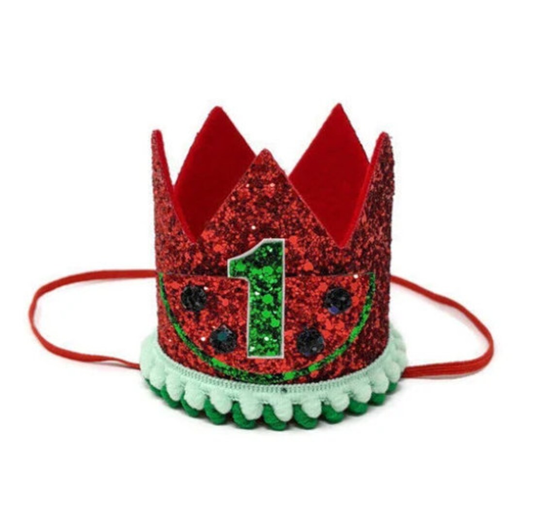 Watermelon Crown Two Fruity Party Theme Little Blue Olive - Etsy