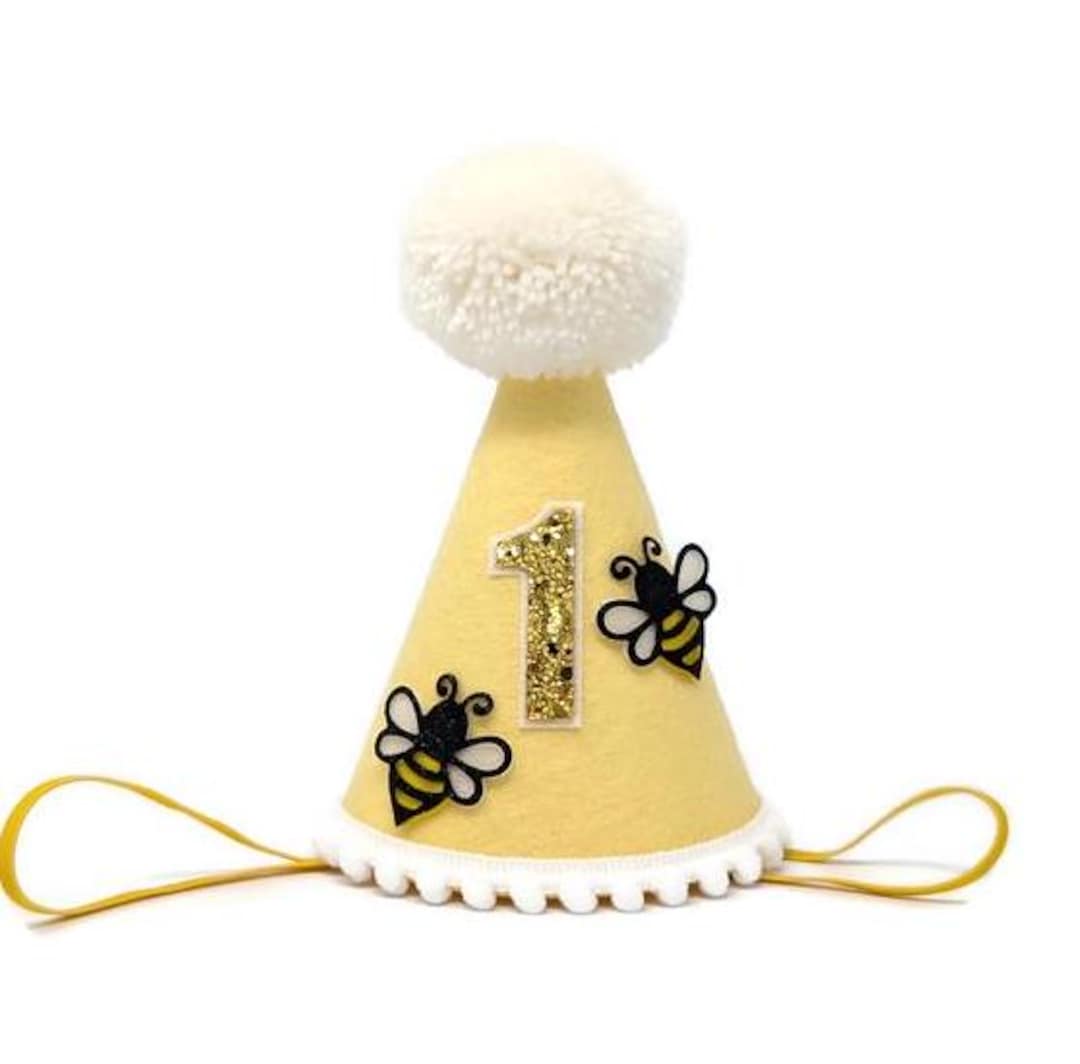 Bee Birthday, Bee Birthday Hat, Bee Party, Honey Bee, Honey and Bee ...