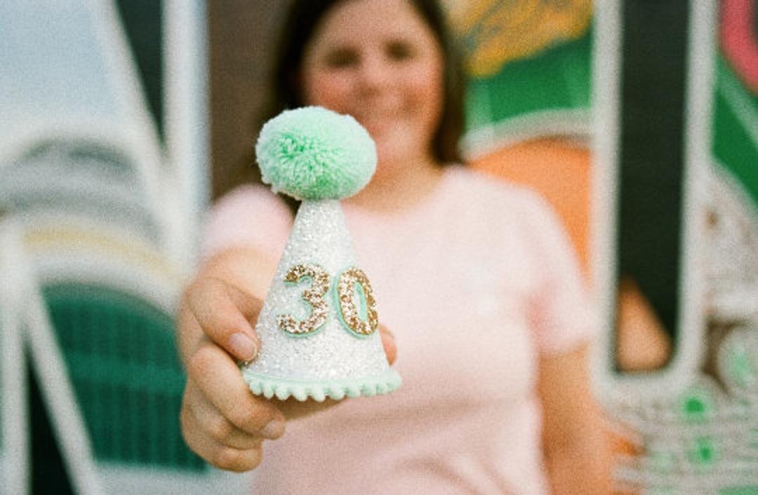 Adult Birthday Party Hat, Birthday Hat, Any Age Large Party Hat, First ...