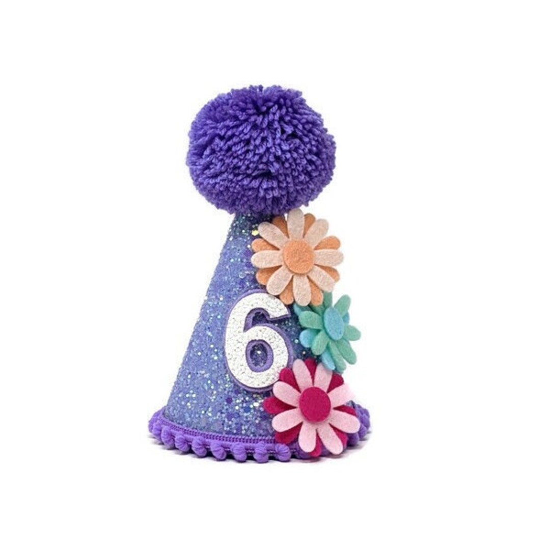 Lavender Party Hat With Isabela Flowers, Encanto Party Hat, Encanto ...