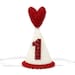 Girls First Birthday, Valentine's Birthday, Heart Birthday Hat ...