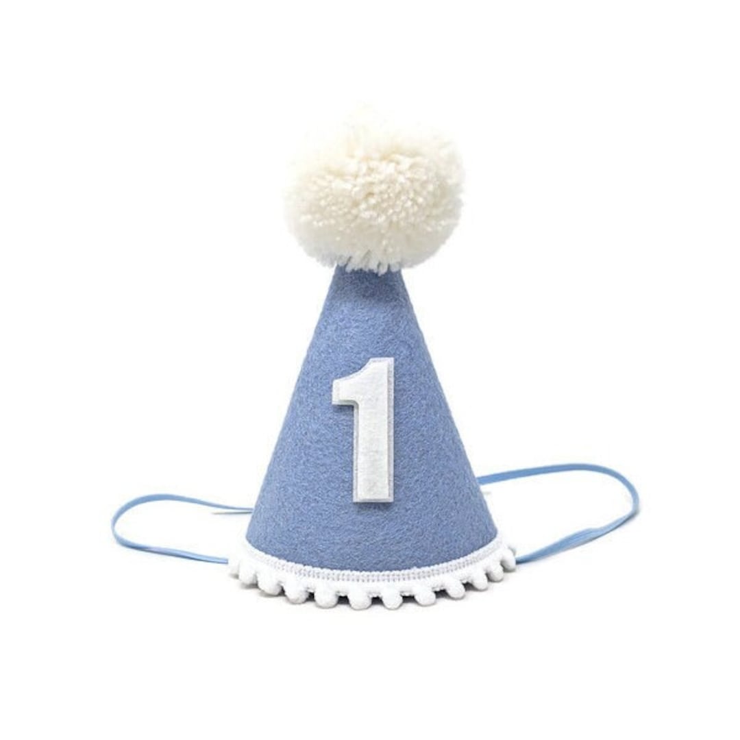Baby Blue Birthday Party Hat, Birthday Party Hat, Boys First Birthday ...