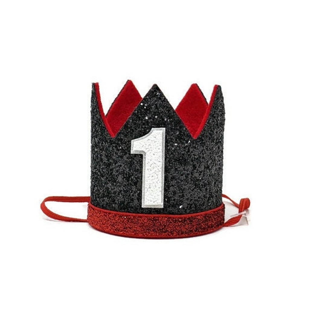 Birthday Crown, Red and Black Birthday Hat, Over the Hill Birthday, Boy ...