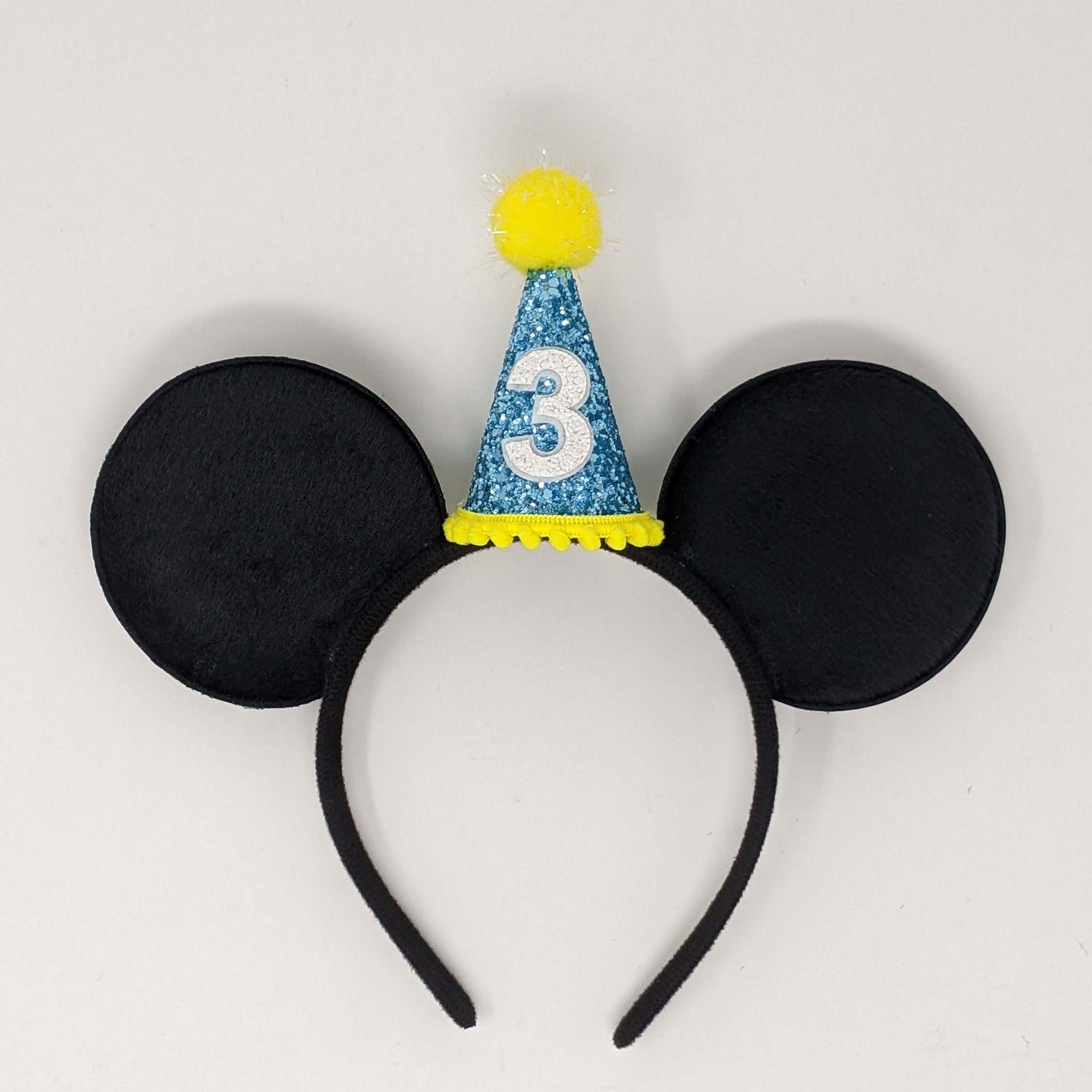 Boy Mouse Ears, Birthday Boy Mouse Ears, Birthday Ears, Black and Blue ...