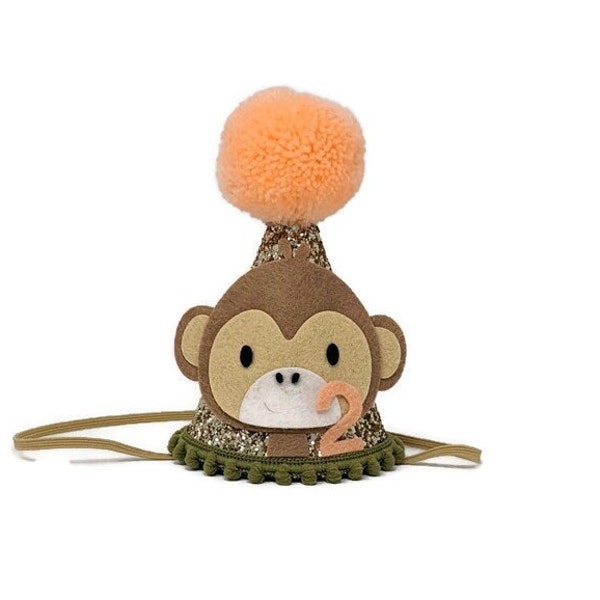 Monkey Birthday Hat - Etsy