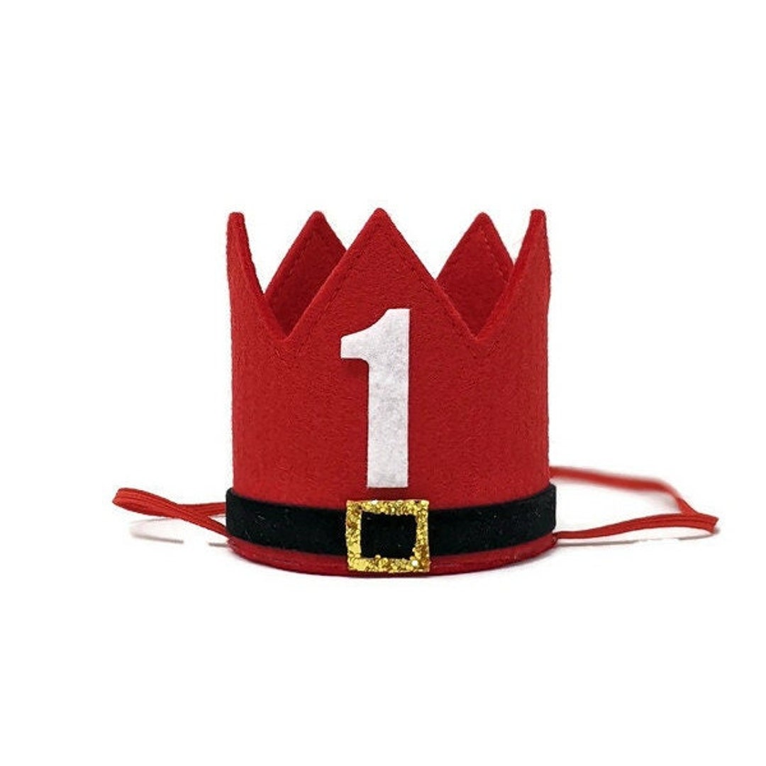 Santa Crown, Christmas Crown, Baby's First Christmas Birthday ...