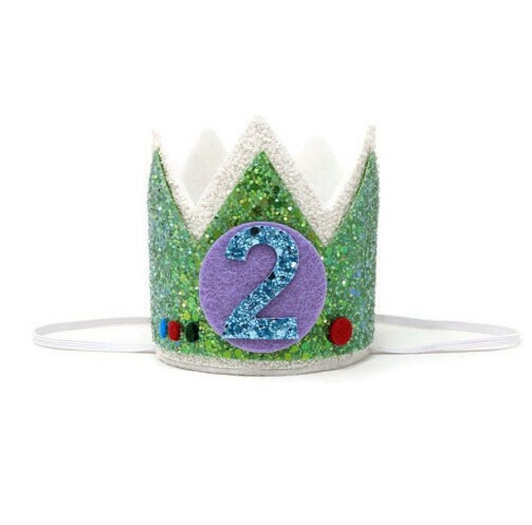 Glitter Birthday Crown, Any Number Party Hat - Etsy