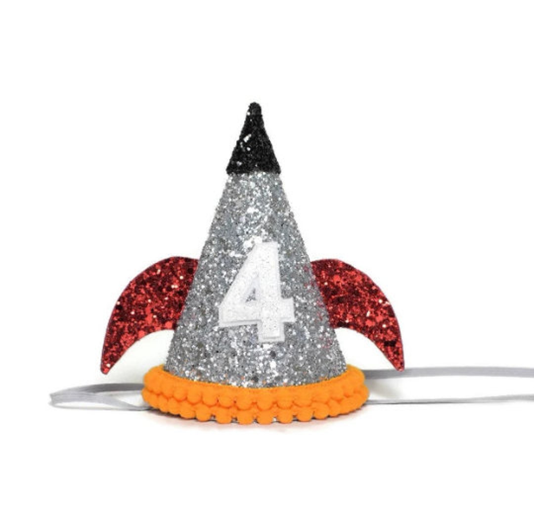 Rocket Party Hat, Space Party Hat, Birthday Party Hat, Rocket Party ...