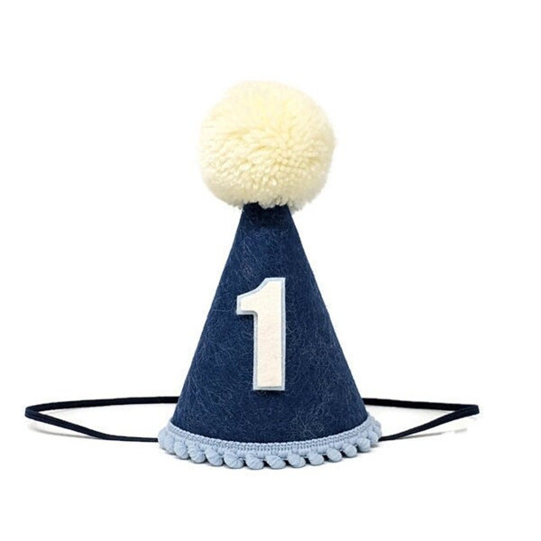 Denim Birthday Party Hat, Birthday Party Hat, Boys First Birthday, Cake ...