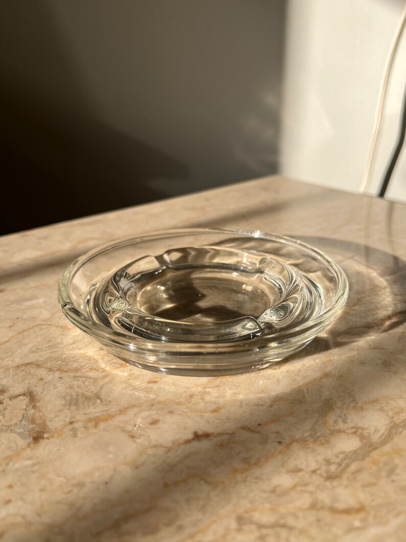 Vintage Glass Ashtray - Etsy