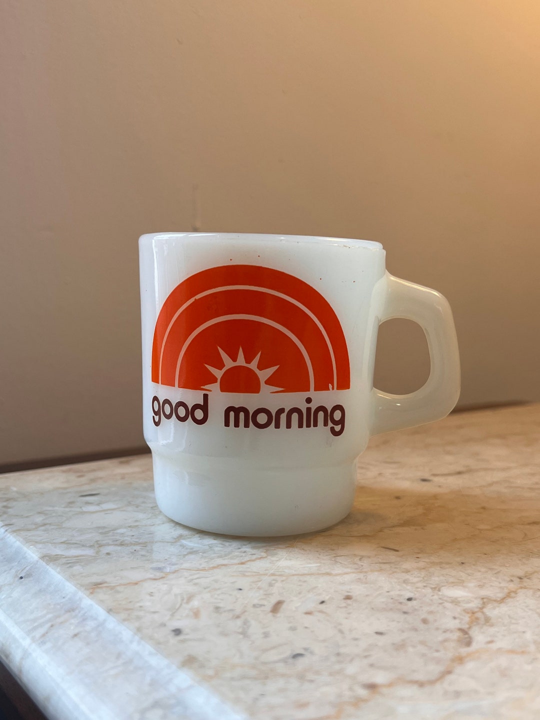 Rare Fire King Mug Burger Queen Milk Glass - Etsy