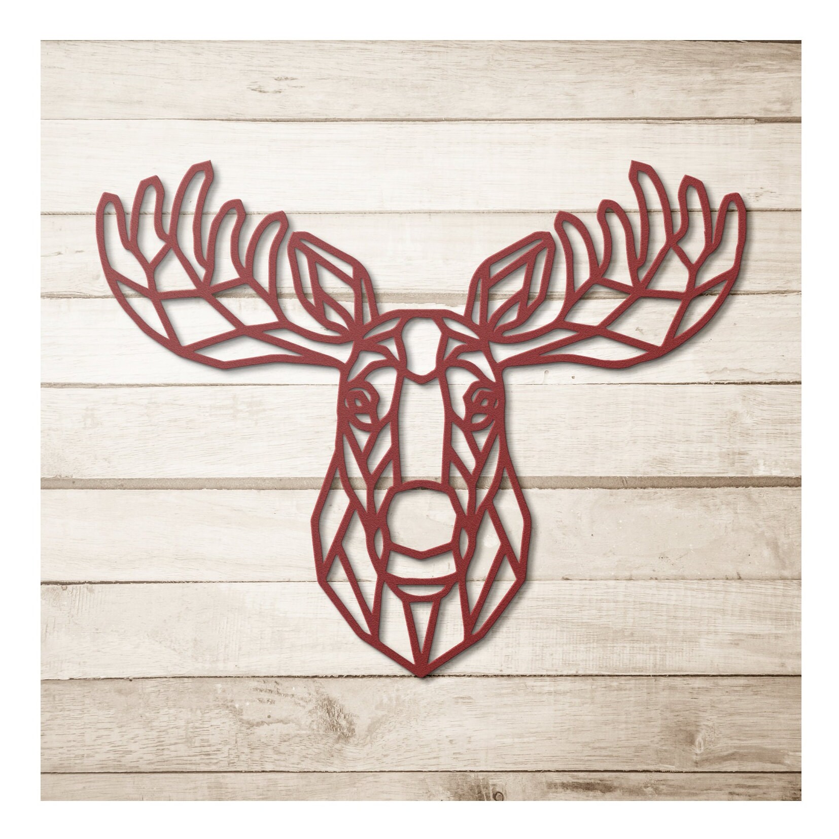 Geometric Moose Head