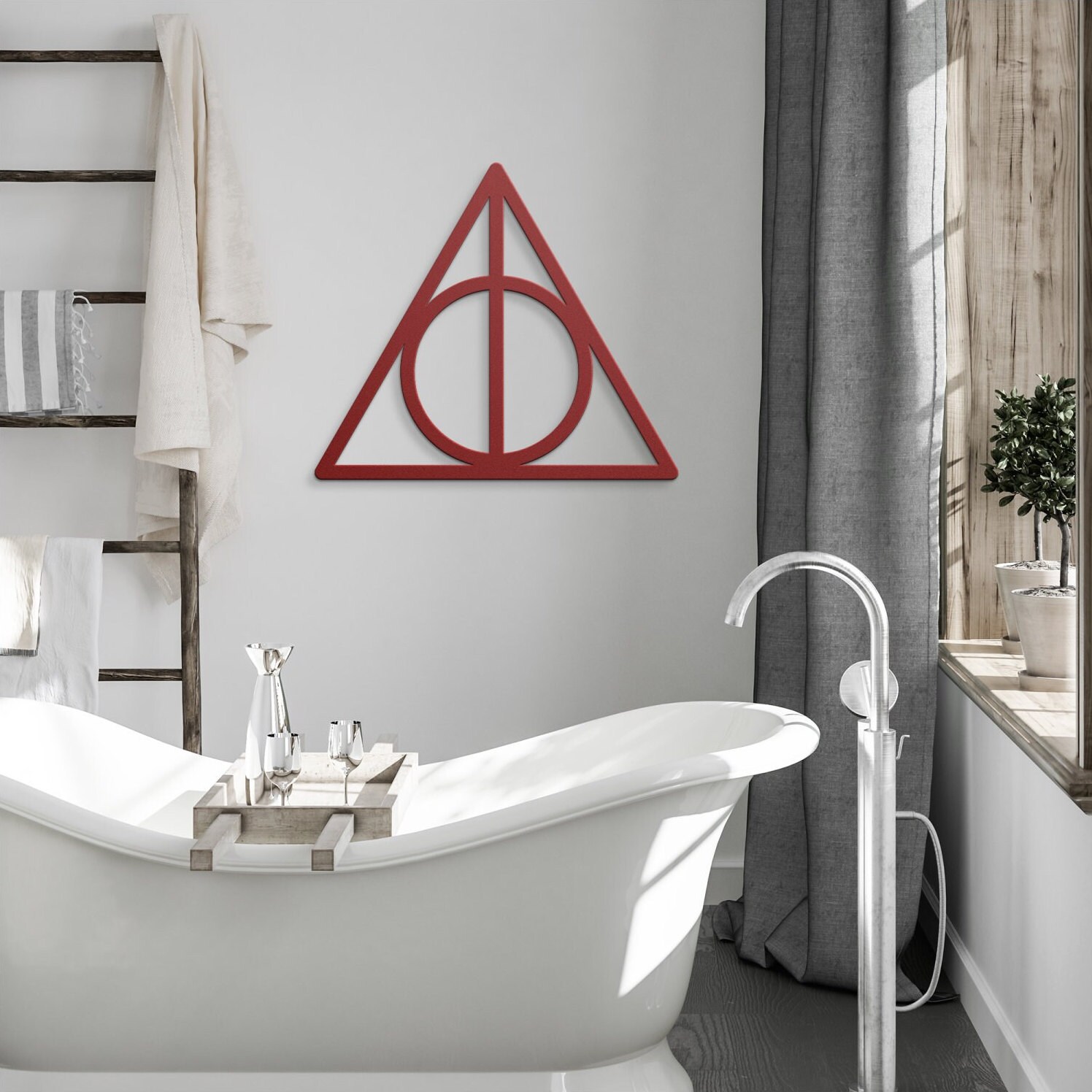 Spooky Halloween Death Magic Symbol for Potterheads, Halloween ...