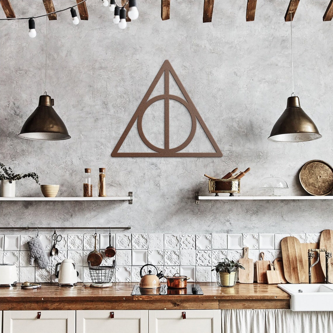 Spooky Halloween Death Magic Symbol for Potterheads, Halloween ...