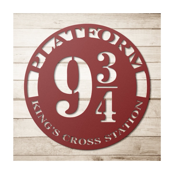 Platform 9 3 4 Sign - Etsy