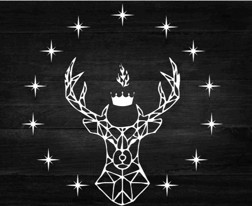 Throne Of Glass Stag Etsy