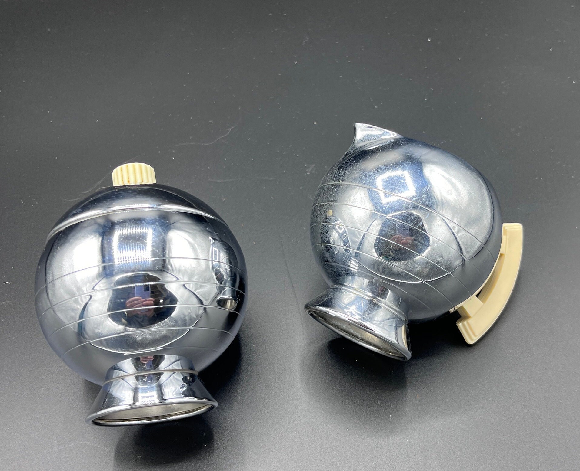 Vintage Art Deco Chase Chrome and Bakelite Creamer and Sugar Set - Etsy