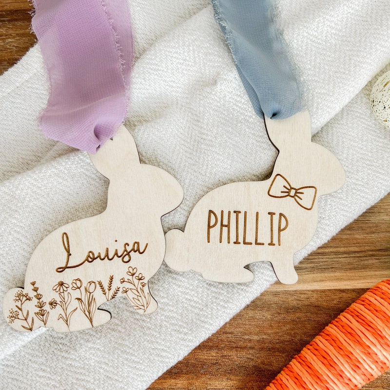 Easter Bunny Tags - Etsy