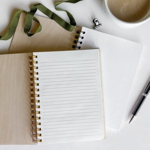 Personalized Notebook Journal Sketchbook | Laser Engraved Wood Notebook ...