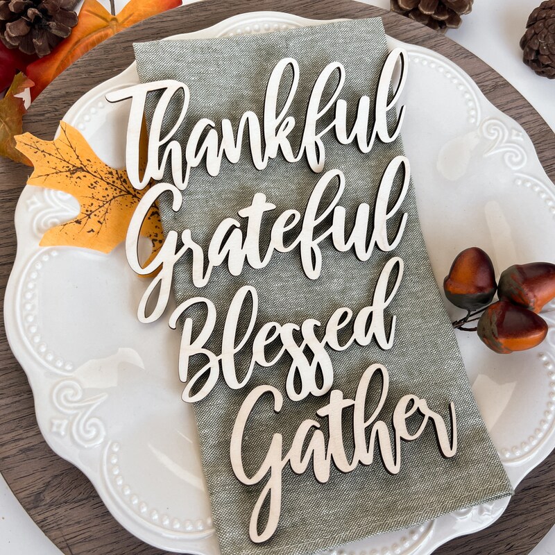 Thankful Plates - Etsy