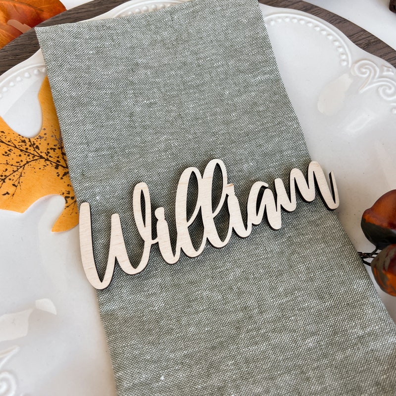 Wood Place Cards - Etsy