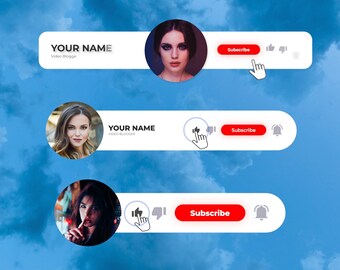 Custom Animated Kick Follow Button Overlay for Intro Videos - Etsy