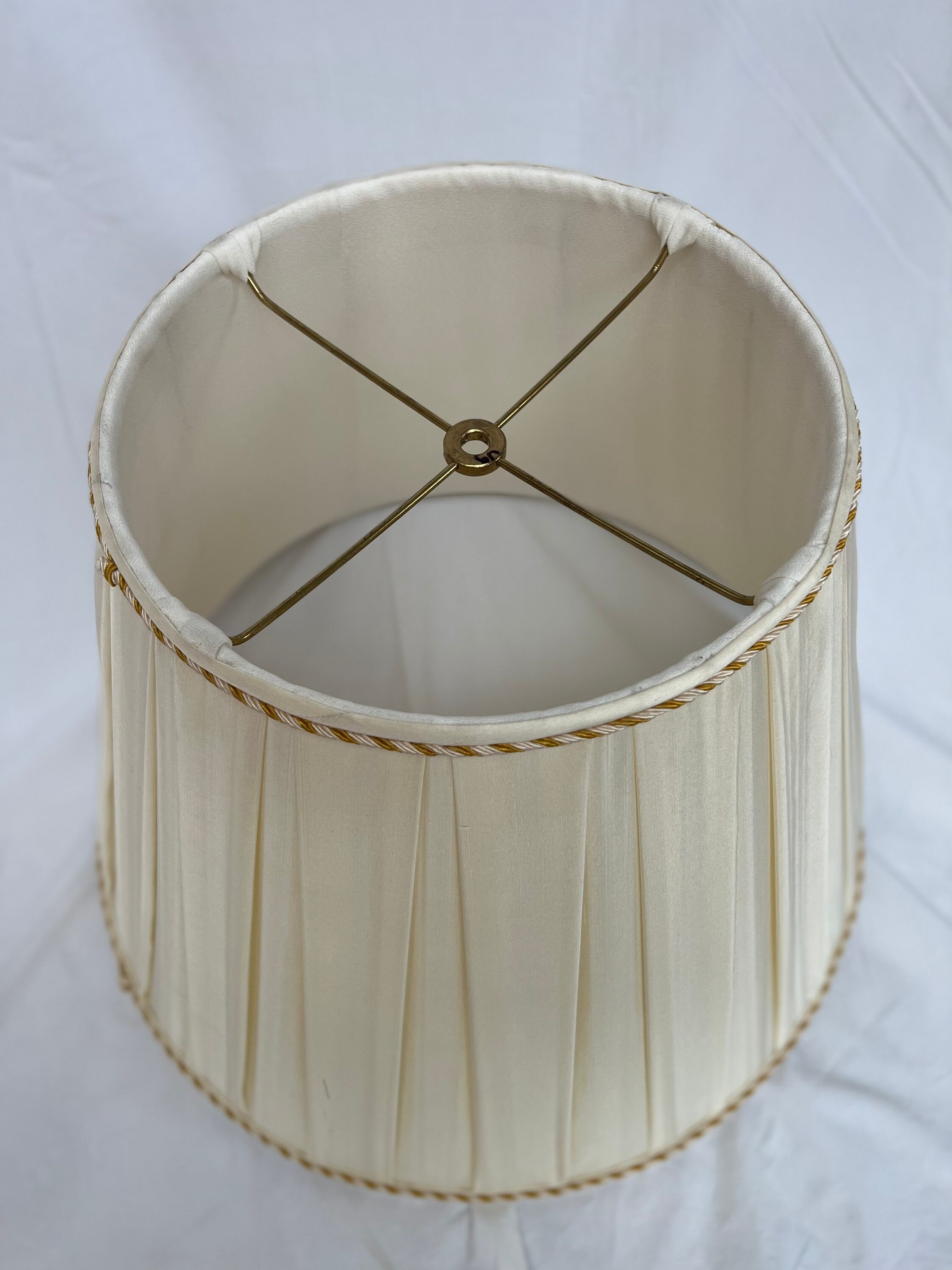 Vintage Cream Oversized Italian Lampshade - Etsy