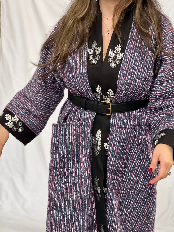 Vintage Tweed Fabric Kuwaiti Bisht - Gem