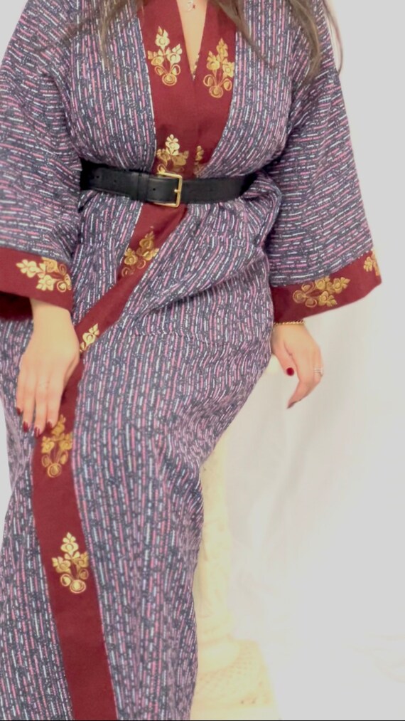 Vintage Tweed Fabric Kuwaiti Bisht - Gem