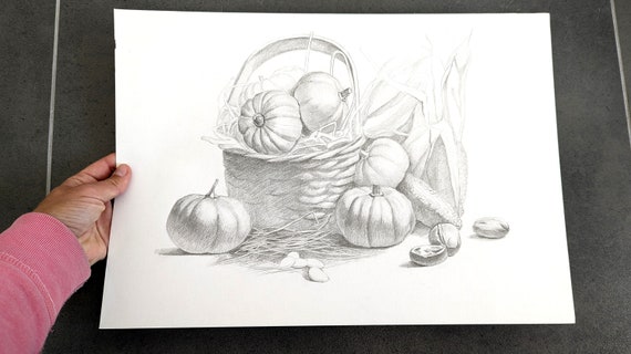 Autumn Pencil Drawing