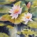 A Glimpse of Lotus Original Watercolor Painting Water Lili Pond ...