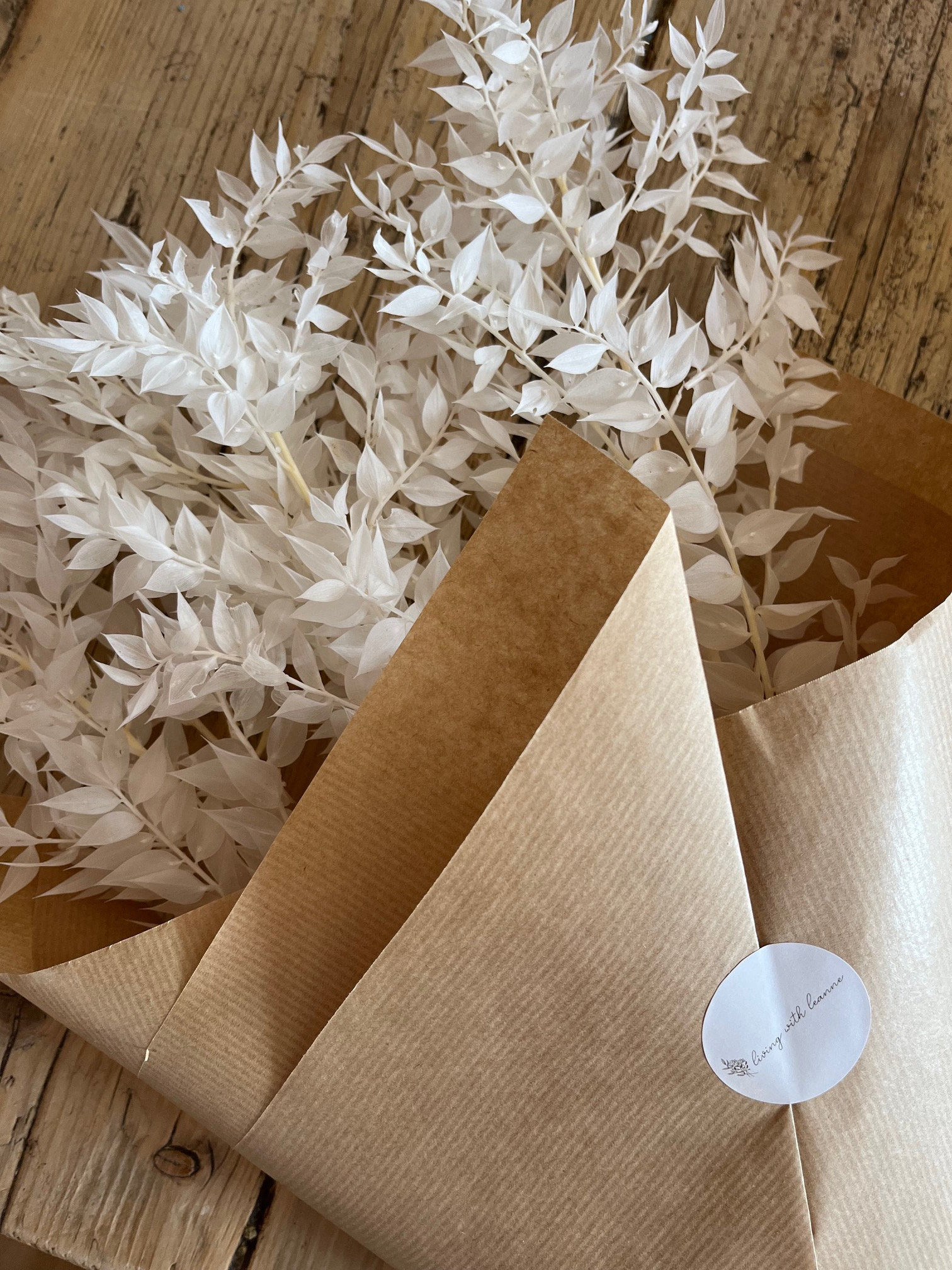 Preserved Ruscus | Bleached White | Dried Flowers - Etsy UK