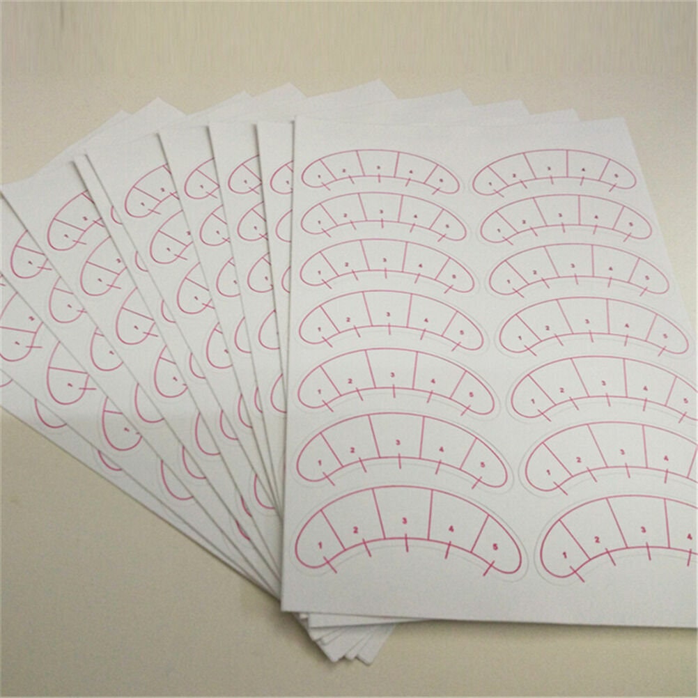 Eyelash Extension Pad Mapping Under Eye Training Guides - Etsy