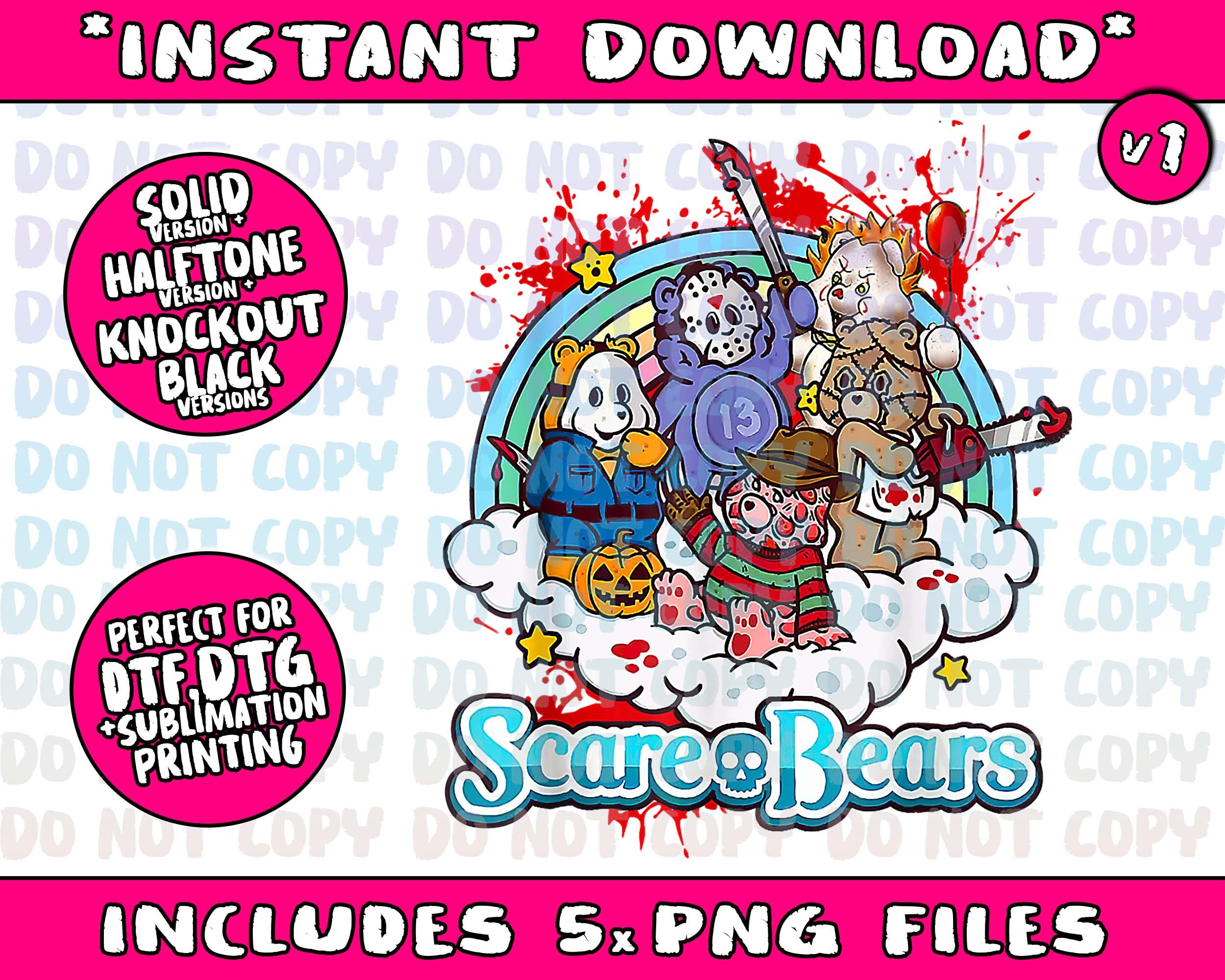 Scare Bears Blood Halloween Horror Villain Characters - Etsy