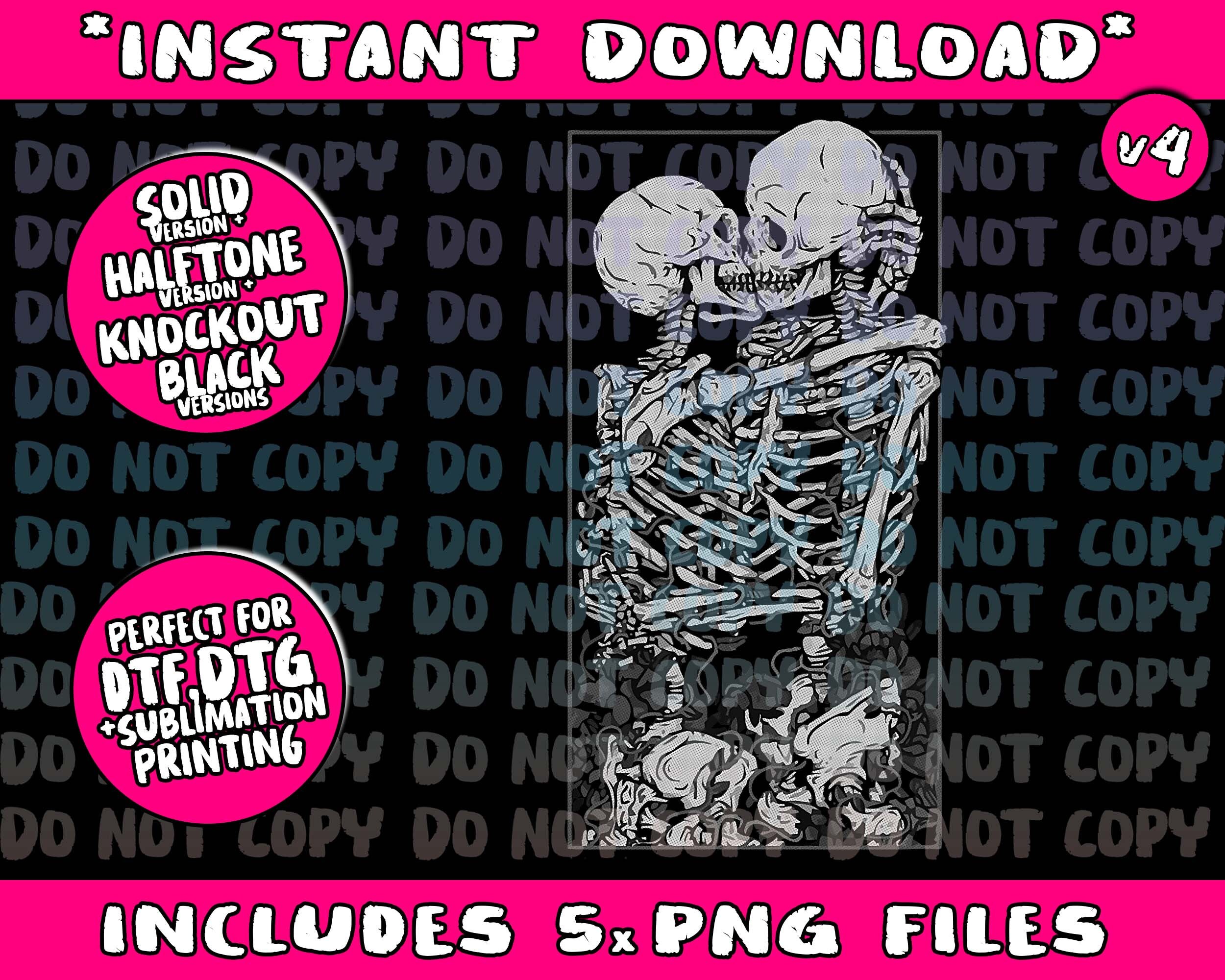 Tarot Card Kissing Skeleton Love Skull Bones Horror Goth 1 Etsy