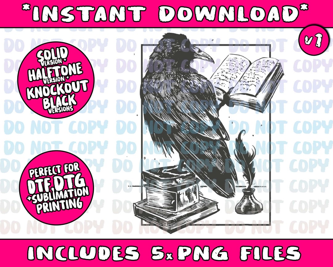 Raven Goth Dark Academic Magic Gothic Crow Occult Horror - Etsy